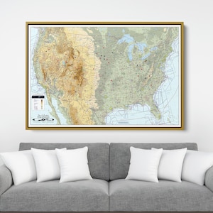 Personalized Pilot's USA VFR Map - Aviator's Map to Chart Your Flights ...