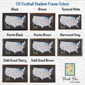 Personalized Neutral Football Stadium Map - Pro Football Map - Map of ...