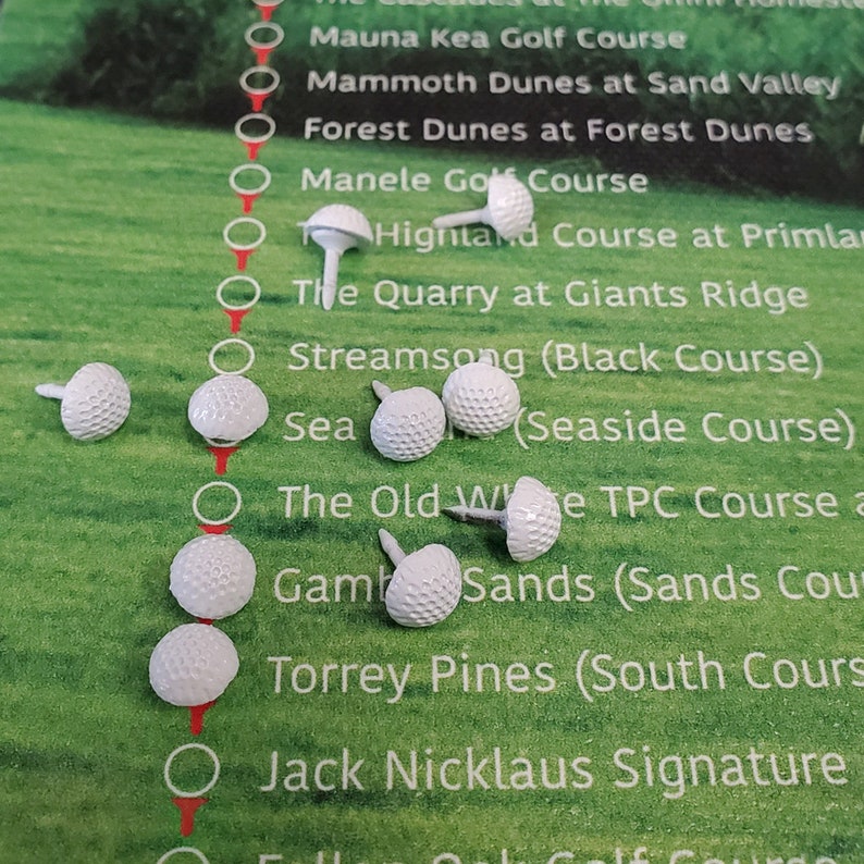 Golf Ball Push Pins Novelty Pins Custom Golf Ball Pins - Etsy