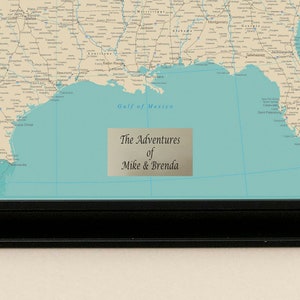 Personalized Teal Dream United States Push Pin Travel Map - USA Travel ...