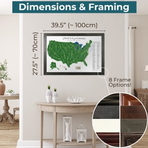 Personalized Golf Courses Tracking Map - Map of Top 200 Golf Courses in ...