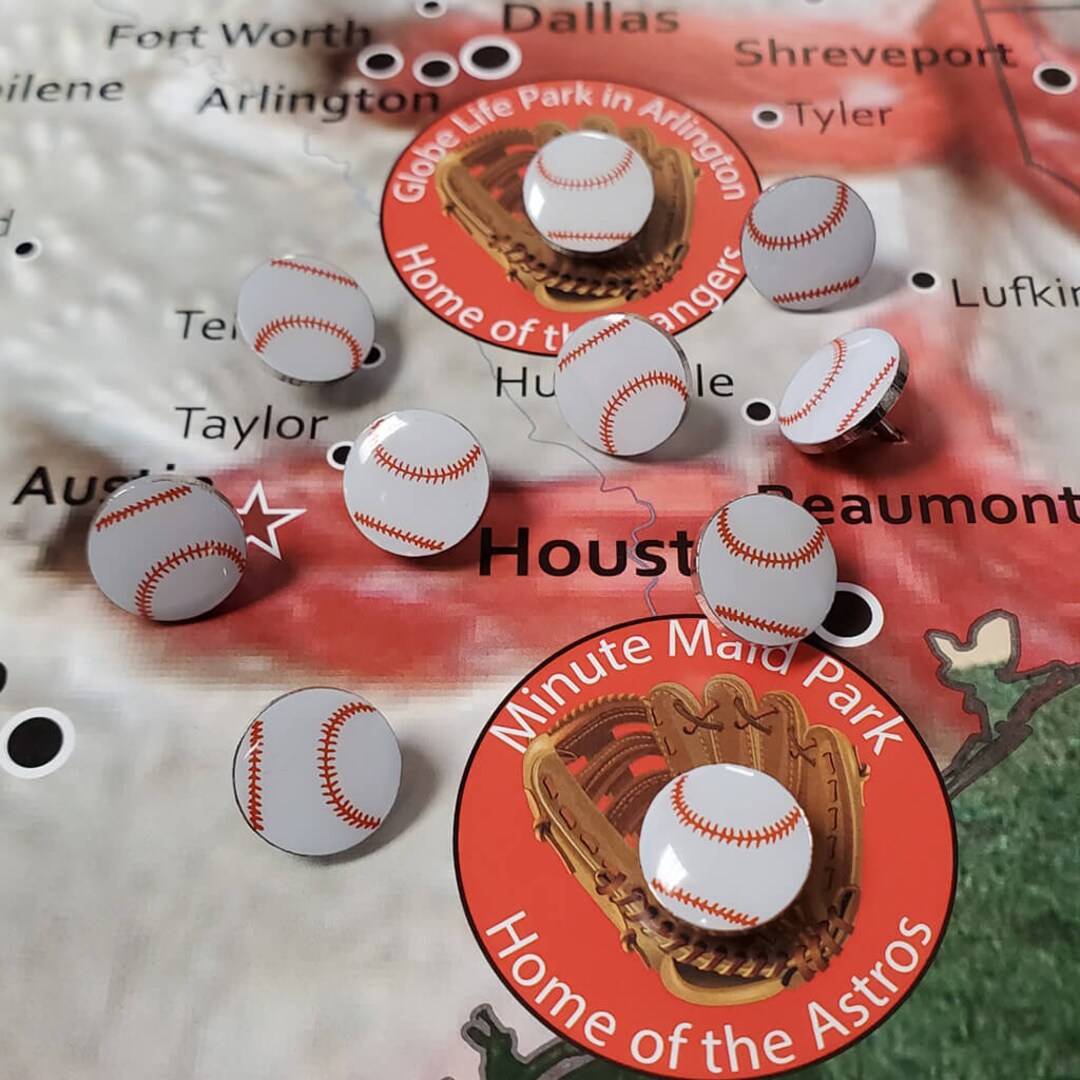 Baseball Novelty Pins - Custom Baseball Pins - Bulletin Board Pins ...