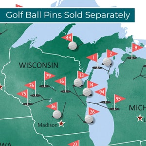 Personalized Public US Golf Courses Tracking Map Top 100 PUBLIC Golf ...