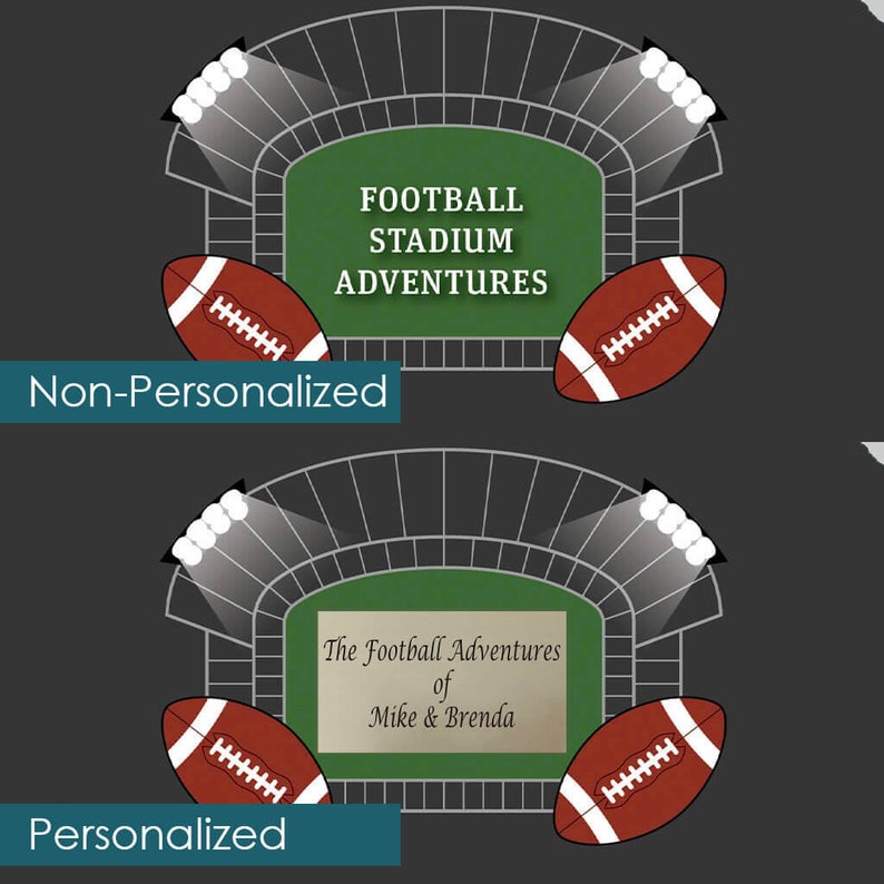 Personalized Neutral Football Stadium Map Pro Football Map - Etsy