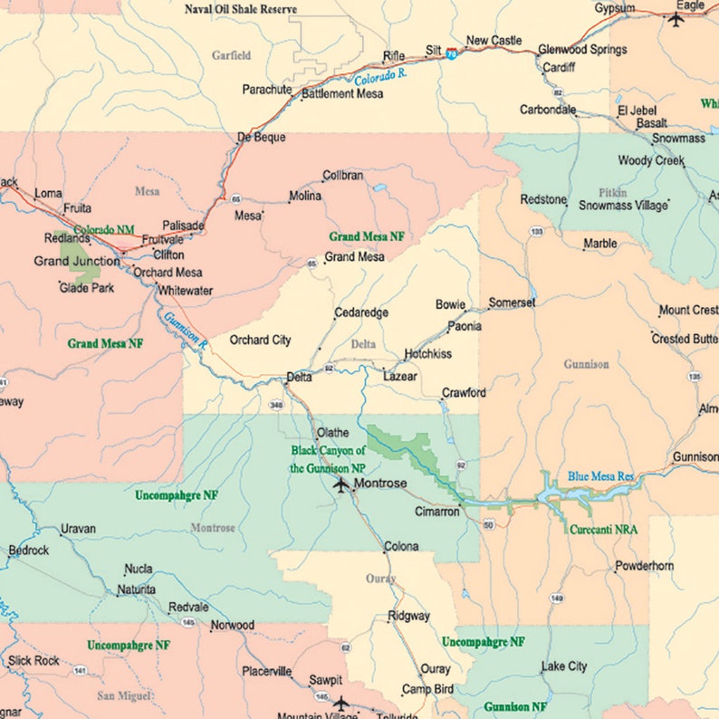 Personalized Colorado Push Pin Travel Map With Pins and Frame 27.5" X ...