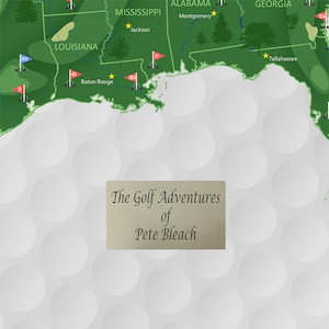 Personalized Golf Courses Tracking Map - Map of Top 200 Golf Courses in ...