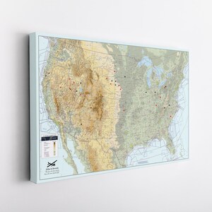 Personalized Pilot's USA VFR Map - Aviator's Map to Chart Your Flights ...