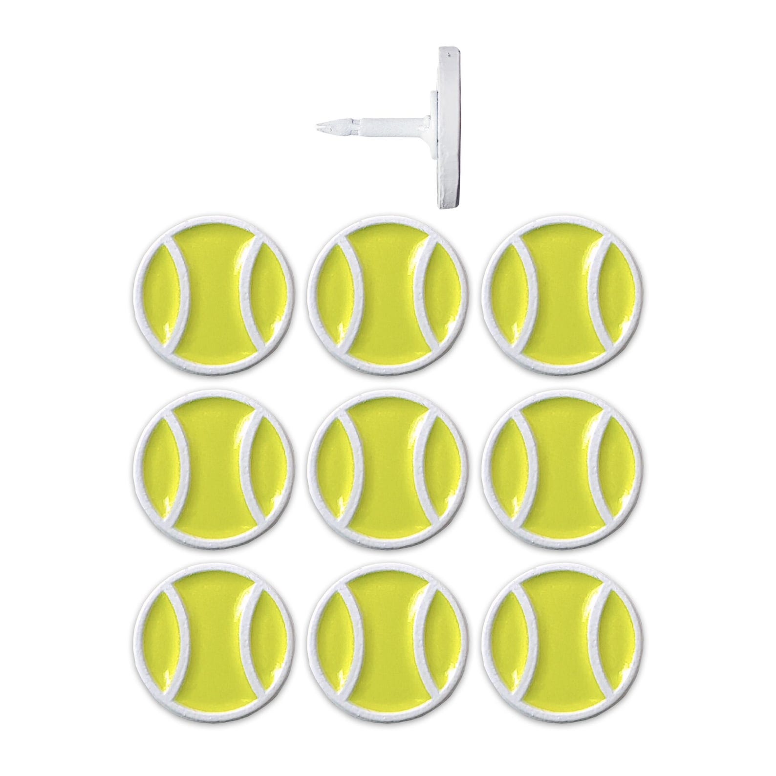 Tennis Ball Push Pins - Set of 10 or 32 - Etsy