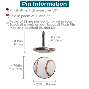 Baseball Novelty Pins - Custom Baseball Pins - Bulletin Board Pins ...