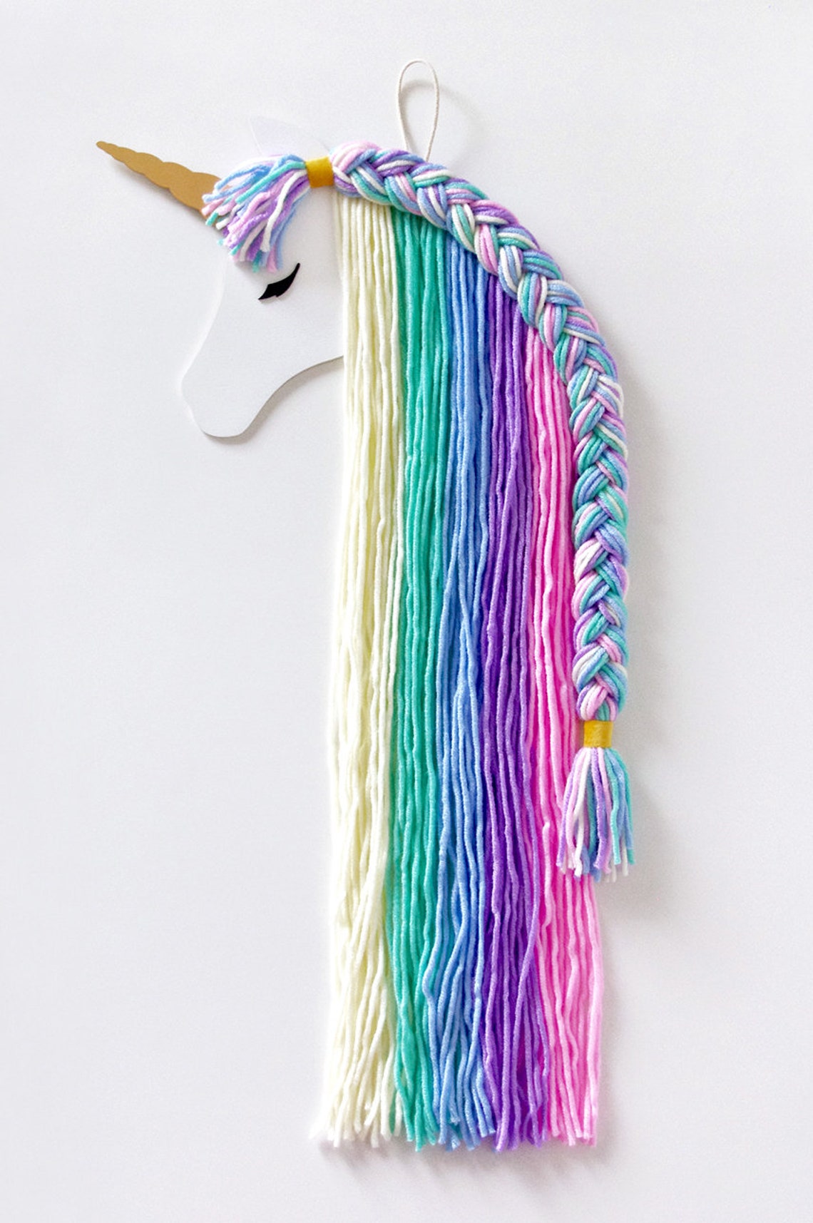 Unicorn Hair Clip Hanger, Hair Accessories Organizer, Yarn Bow Holder ...