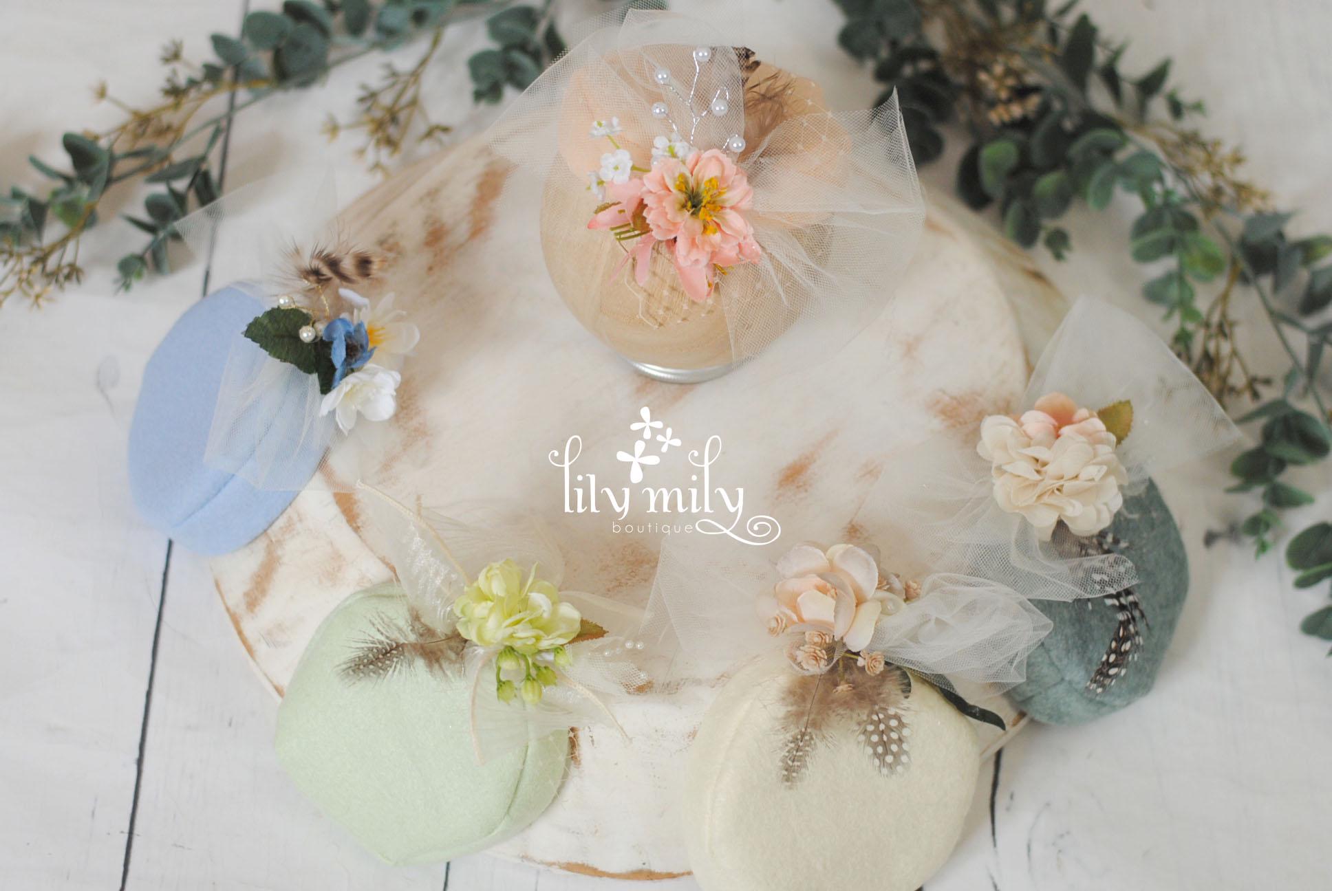 Kentucky Derby Hats, Newborn, Photography Prop, Pillbox Hats, Vintage ...