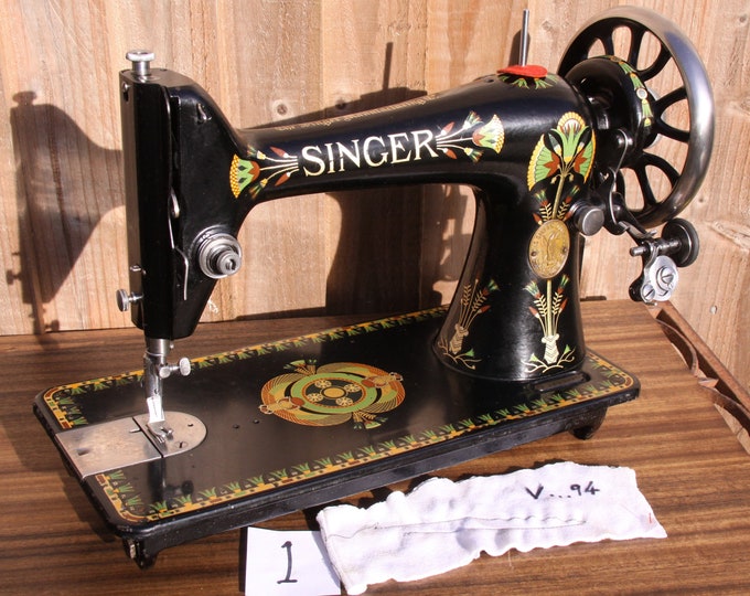 Singer 66k Lotus Variant Sewing Machine Stripped Polished Restored ...