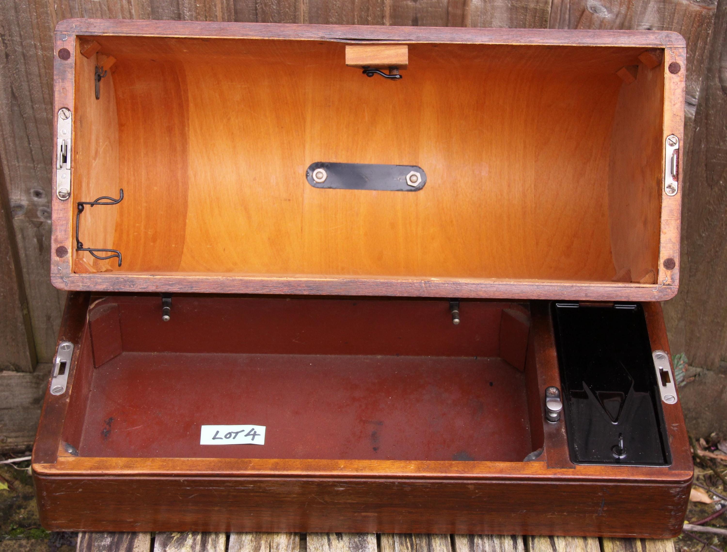 Singer Sewing Machine Full Size Bentwood Case - Fits 15K / 27K / 66K ...