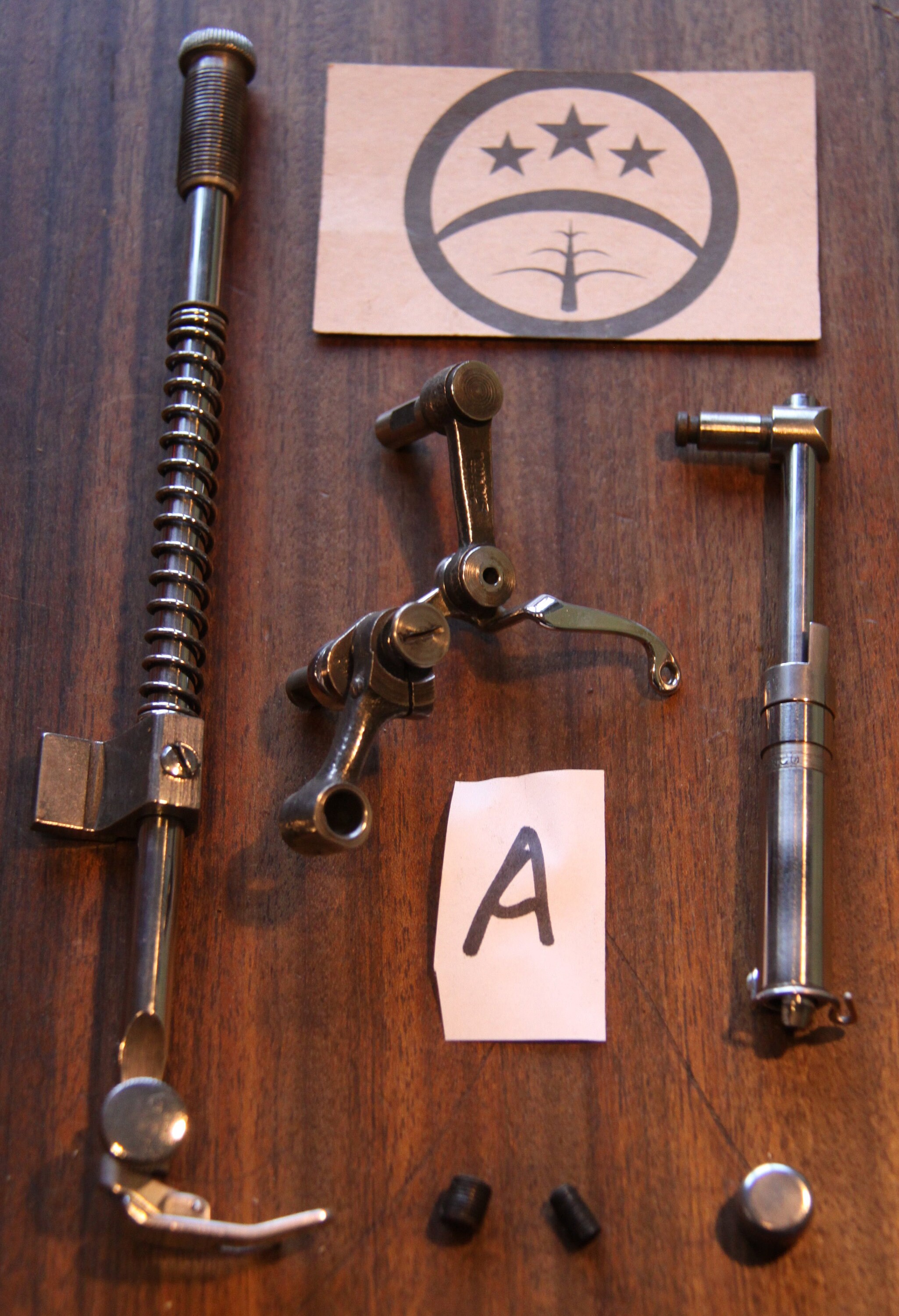 Singer Sewing Machine Lot of Head Parts From A 201K Mk1 Polished ...