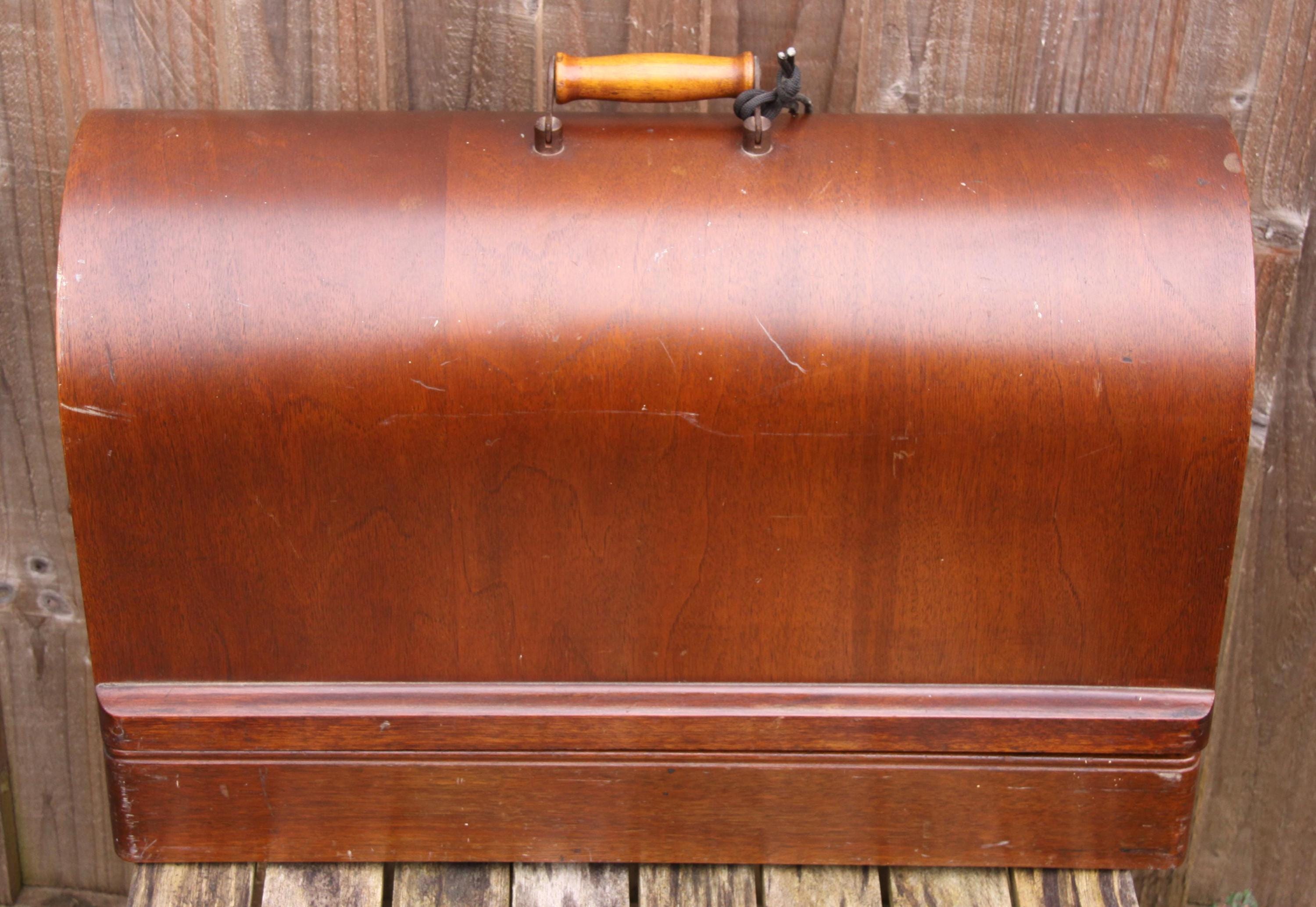Singer Sewing Machine Full Size Bentwood Case - Fits 15K / 27K / 66K ...