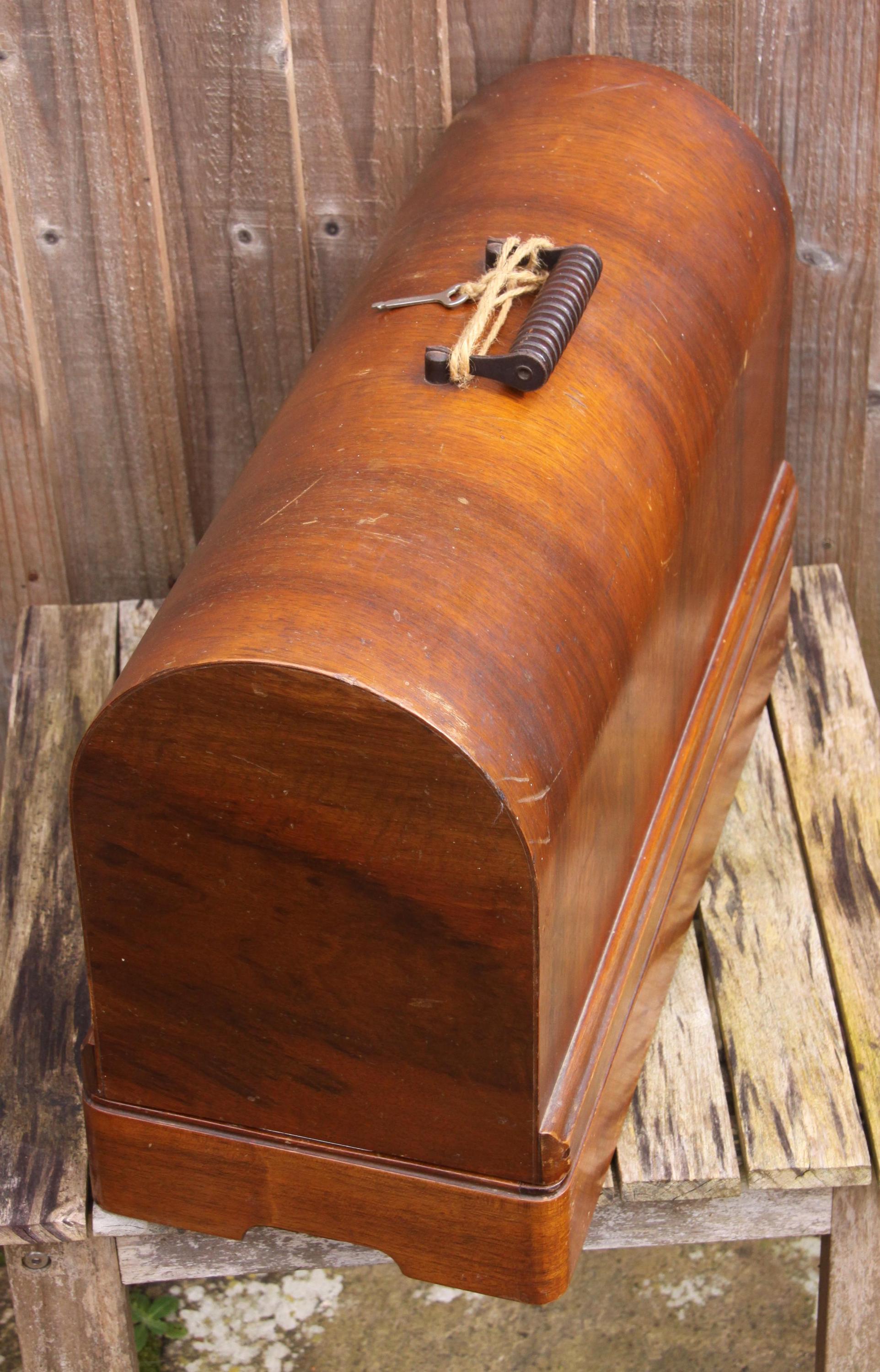 Singer Sewing Machine Full Size Bentwood Case - Fits 15K / 27K / 66K ...
