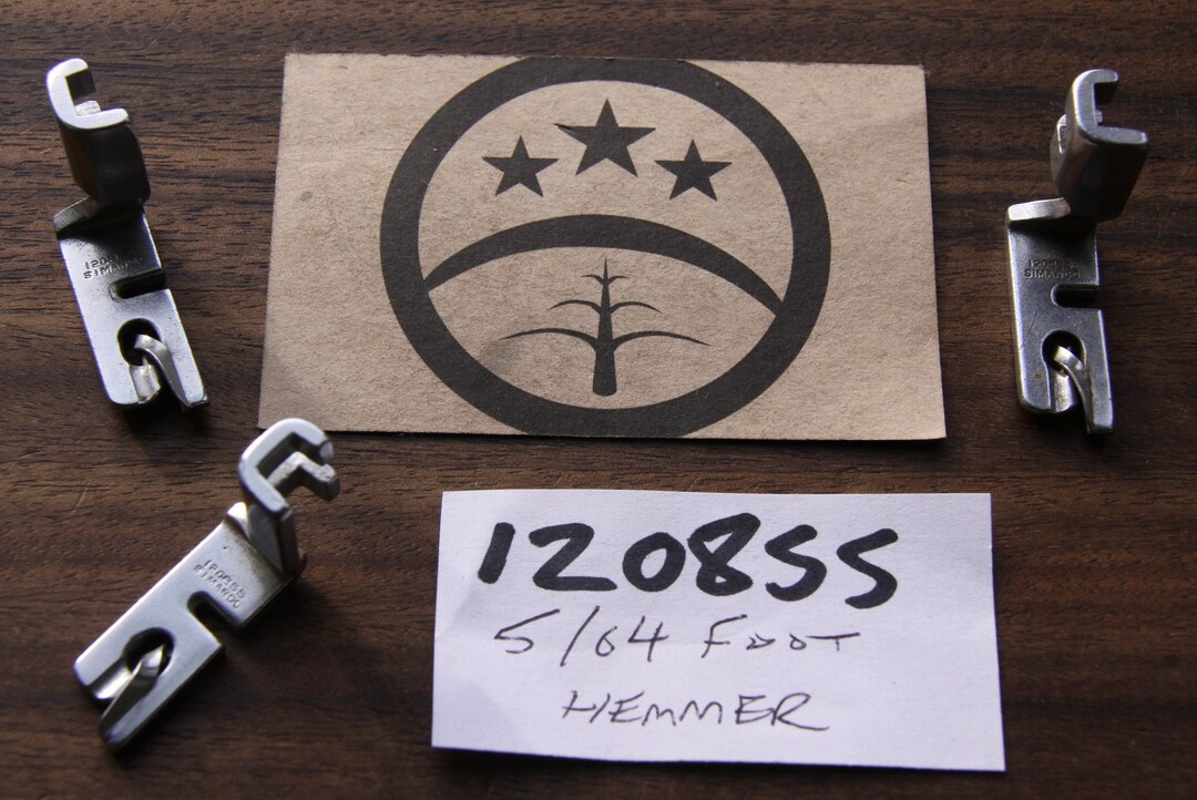 Singer Sewing Machine 5/64 Hemmer Foot / Attachment - SIMANCO 120855 ...