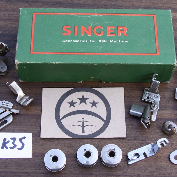 Singer Sewing Machine Attachments and Box - Etsy