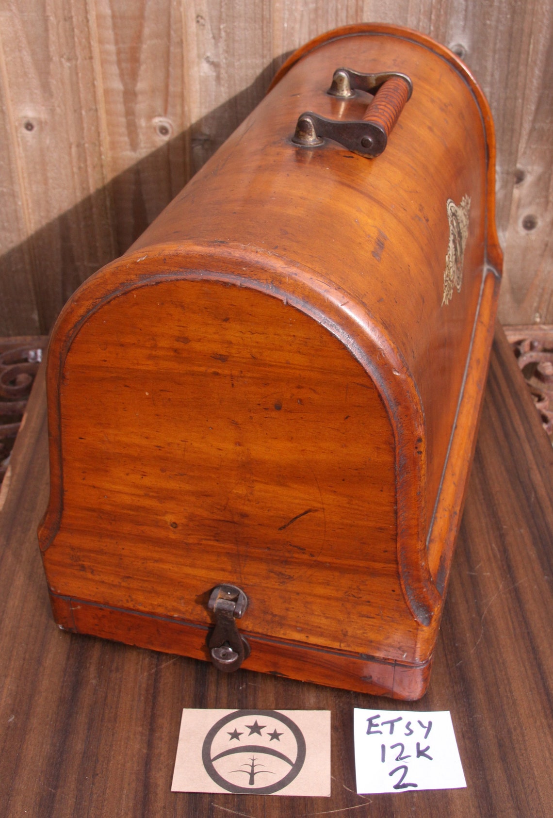 Singer Sewing Machine Bent-wood Case for A New Family Fiddle-base 12K ...