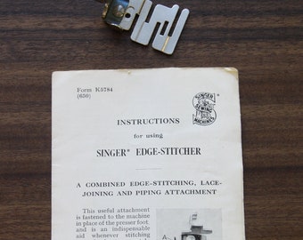 Singer Sewing Machine Seam Allowance Guide - Etsy