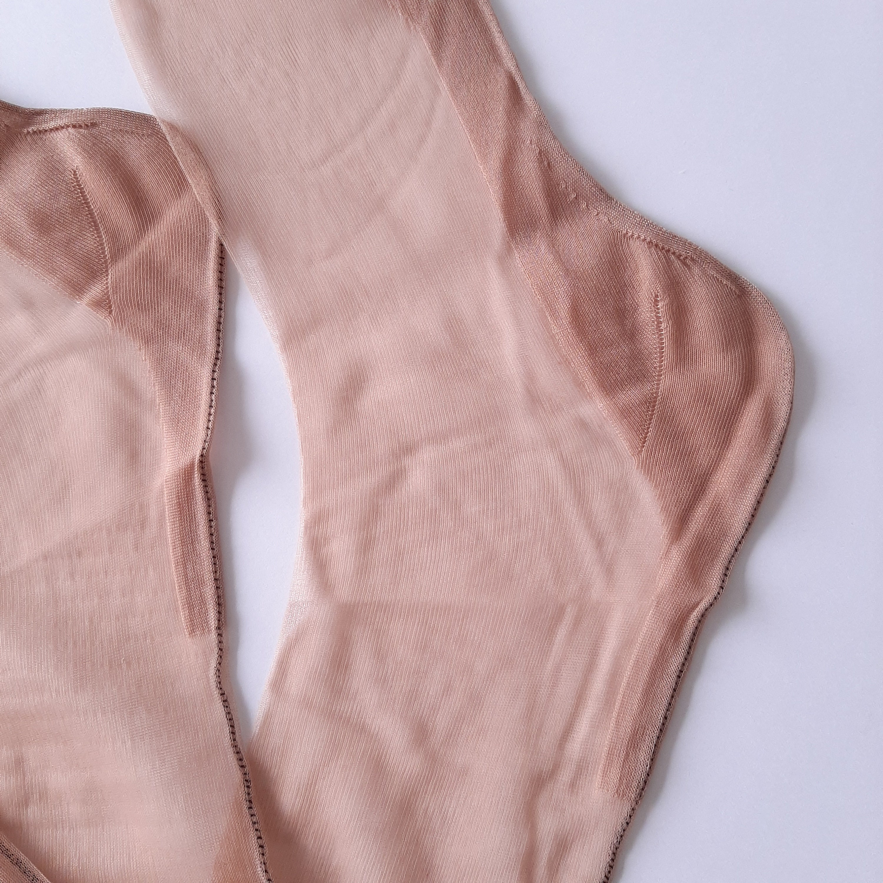 Nylon Seamed Stockings SZ 9.5 33 Long Vintage, Full Fashioned Light ...