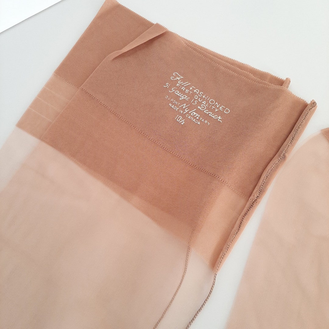 Nylon Seamed Stockings | SZ 10.5 | 33" Long | Vintage, Full Fashioned ...
