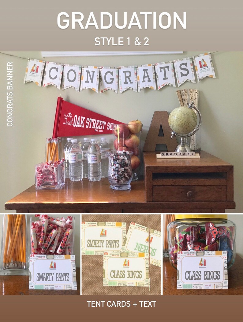 GRADUATION SCHOOL Back to SCHOOL // Graduation Birthday - Etsy