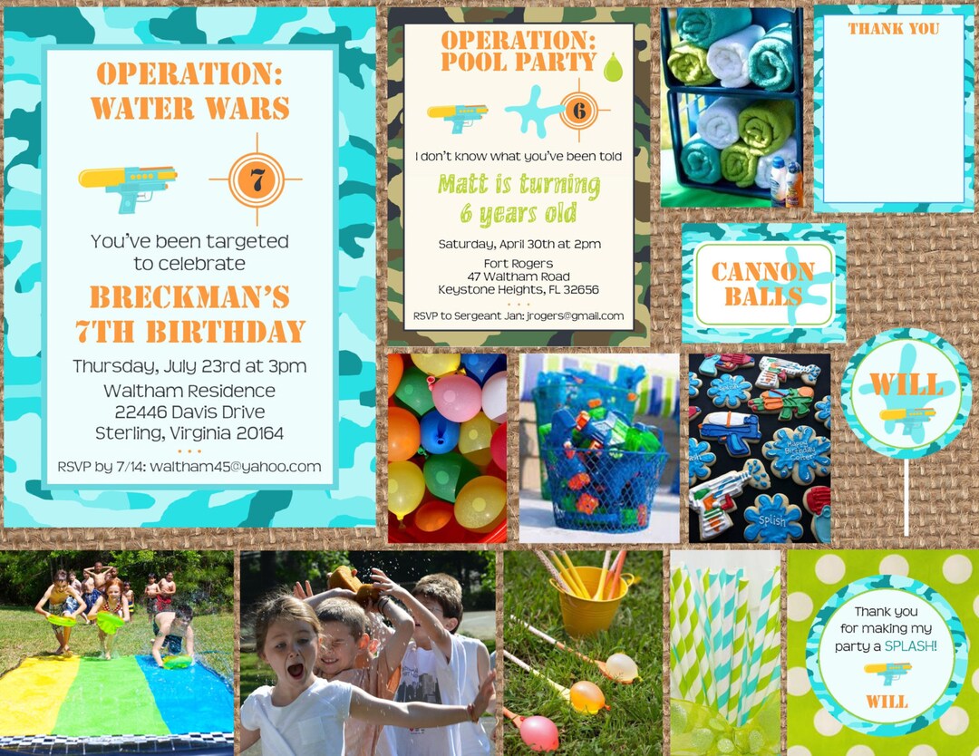 OPERATION WATER WARS + Water Gun + Water Balloon + Pool Party + Camo ...