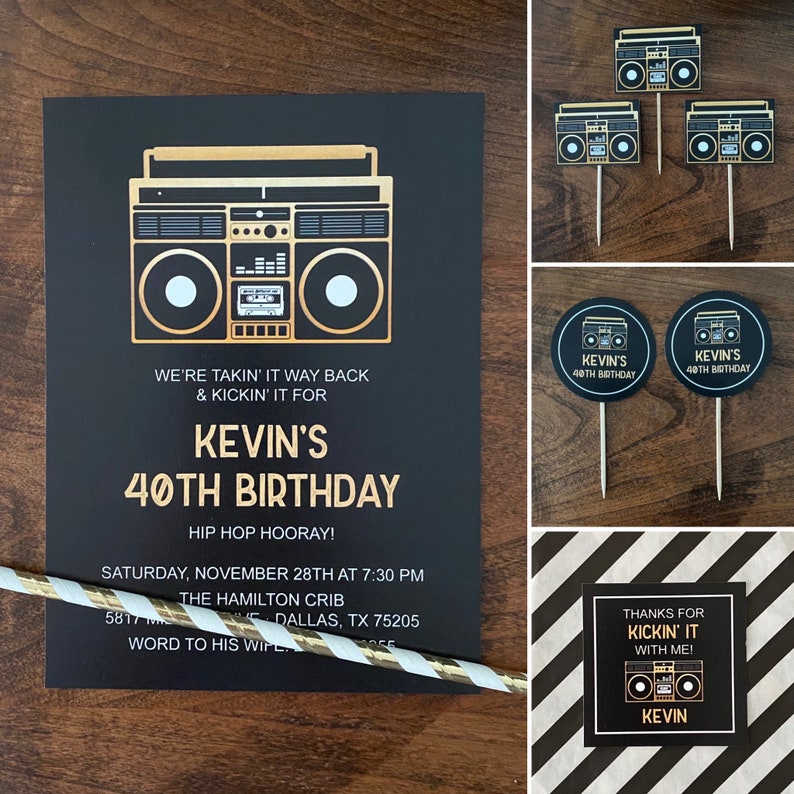 RUN DMC Boom Box Hip Hop 90's Record Cassette | Etsy