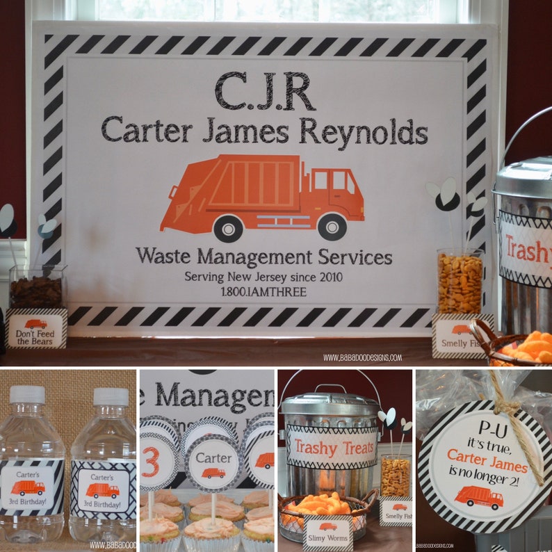 GARBAGE Recycling TRUCK Waste Management I Stink Trash - Etsy