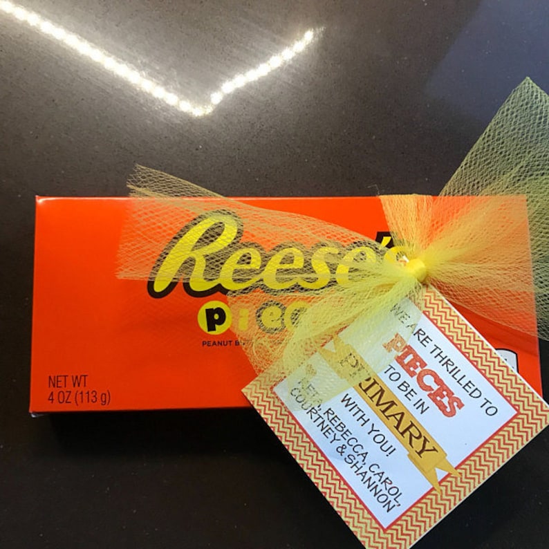 REESES 'Thank You to PIECES' // 2 Square Tag or | Etsy