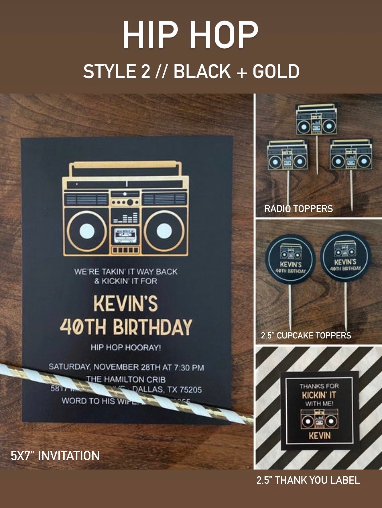 RUN DMC Boom Box Hip Hop 90's Record Cassette | Etsy