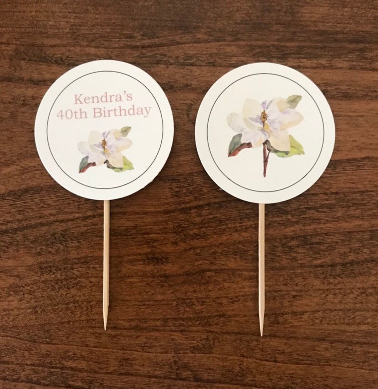 Magnolia FLOWER TEA GARDEN // Birthday Wedding Baby - Etsy