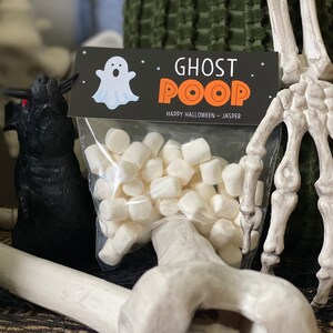 HALLOWEEN // Ghost Poop Pumpkin Teeth // Snack Bag Topper, 2.5 Tag or ...