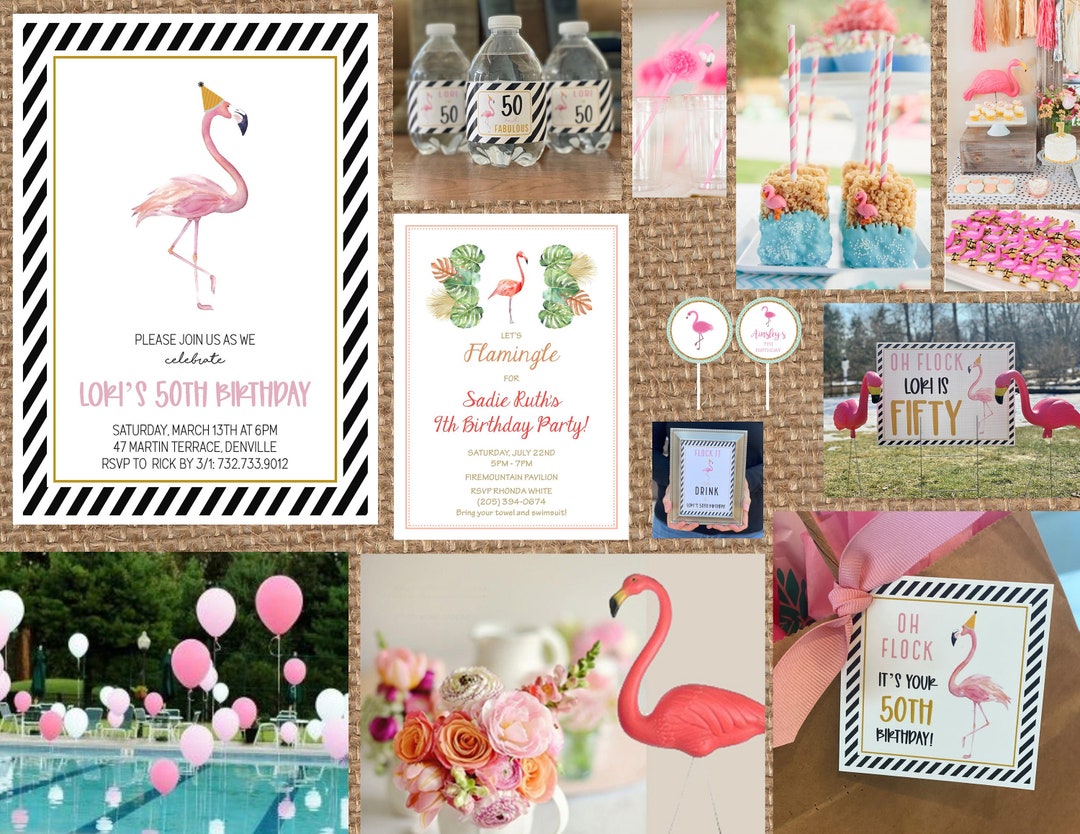 FLAMINGO + POOL + Beach + SUMMER + Milestone // Birthday + Bridal ...