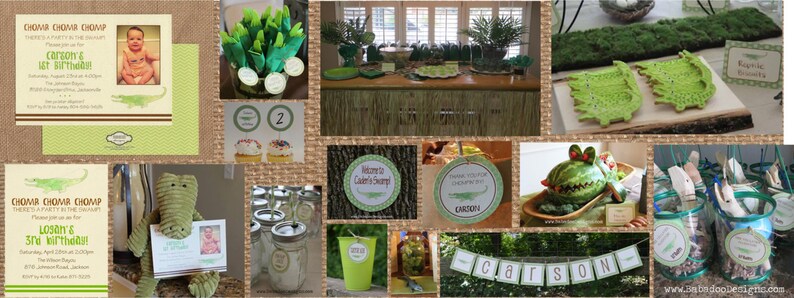 SWAMP BAYOU ALLIGATOR // Birthday Baby Shower | Etsy