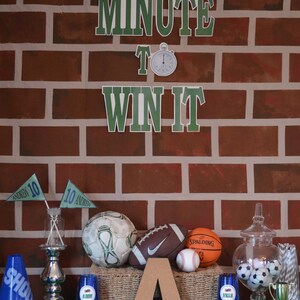 SPORTS MINUTE to WIN It // Birthday Baby Shower Retirement Wedding ...