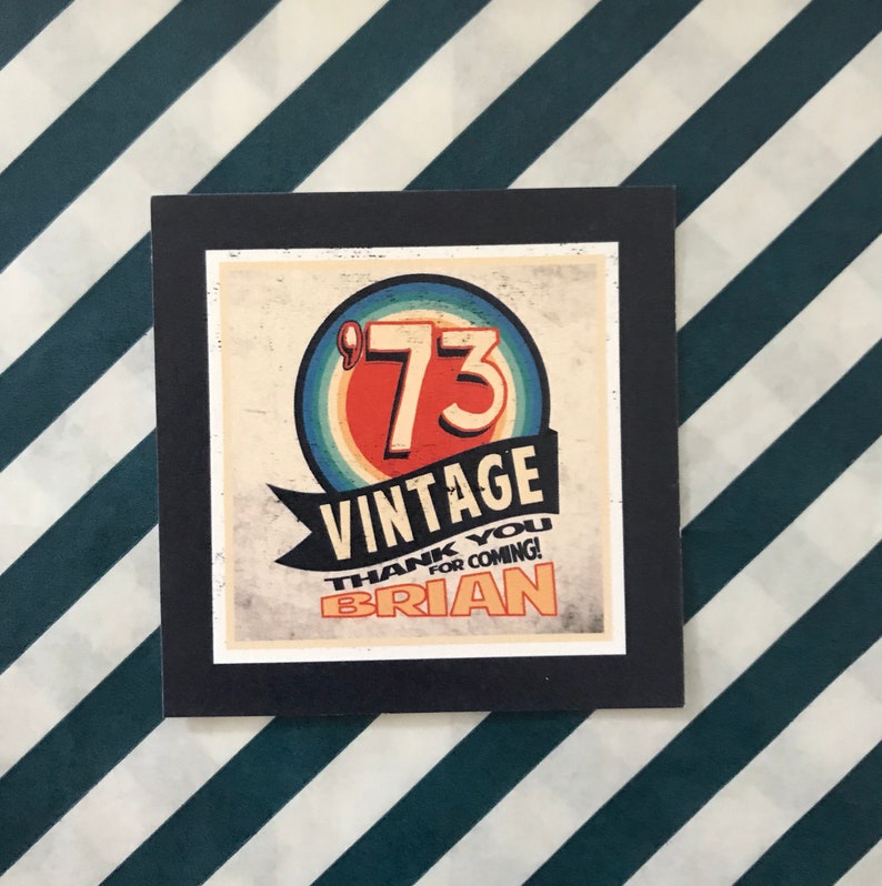 VINTAGE RETRO Logo Birth Year or Age // Birthday - Etsy