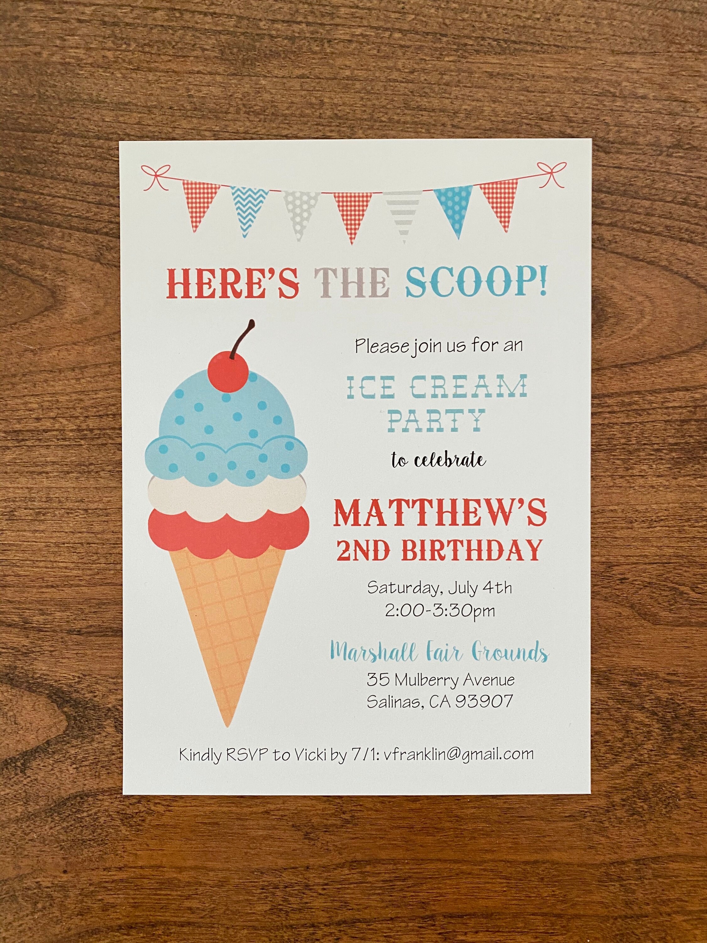 You Scream I Scream We All Scream for ICE CREAM // Birthday | Etsy