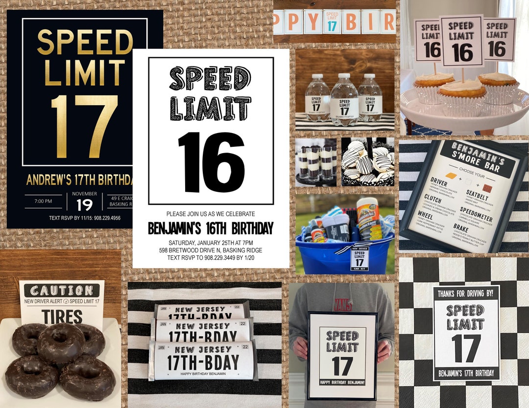 SPEED Limit + NEW Driver + License // Birthday + Adult + Race Car ...