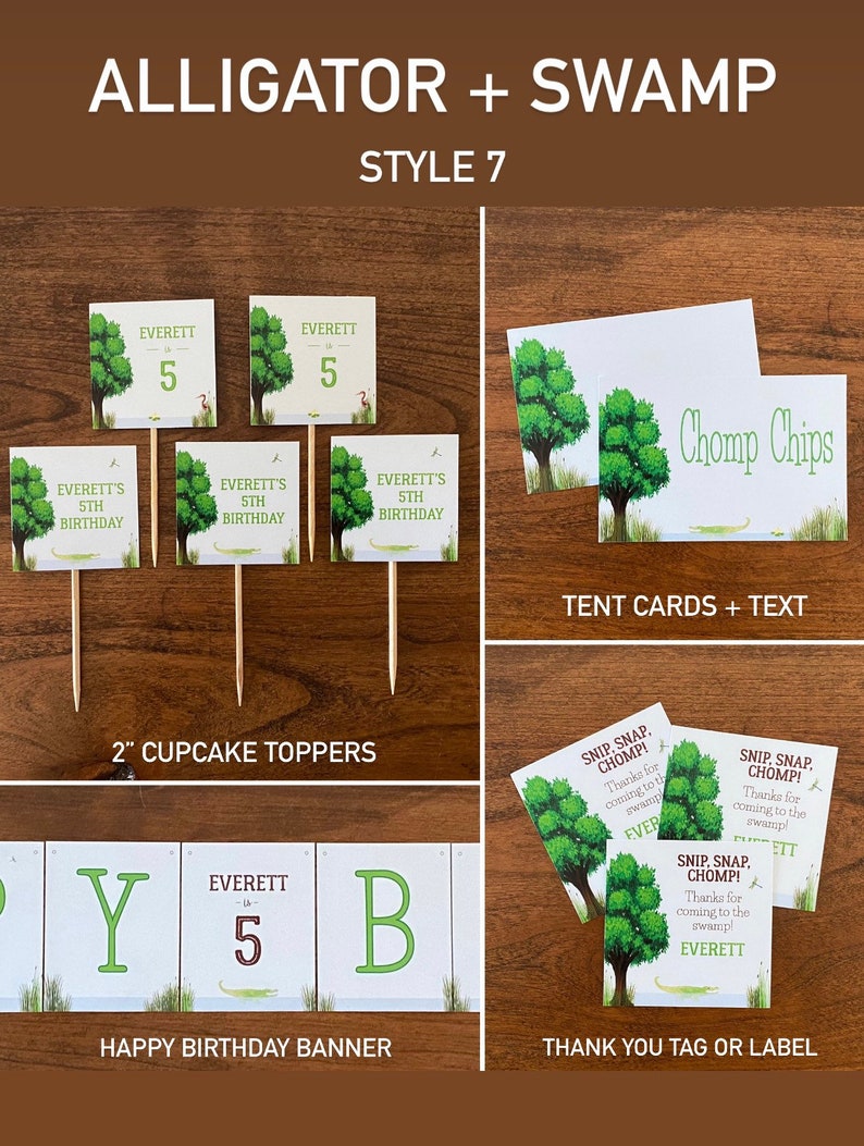 SWAMP BAYOU ALLIGATOR // Birthday Baby Shower Willow - Etsy