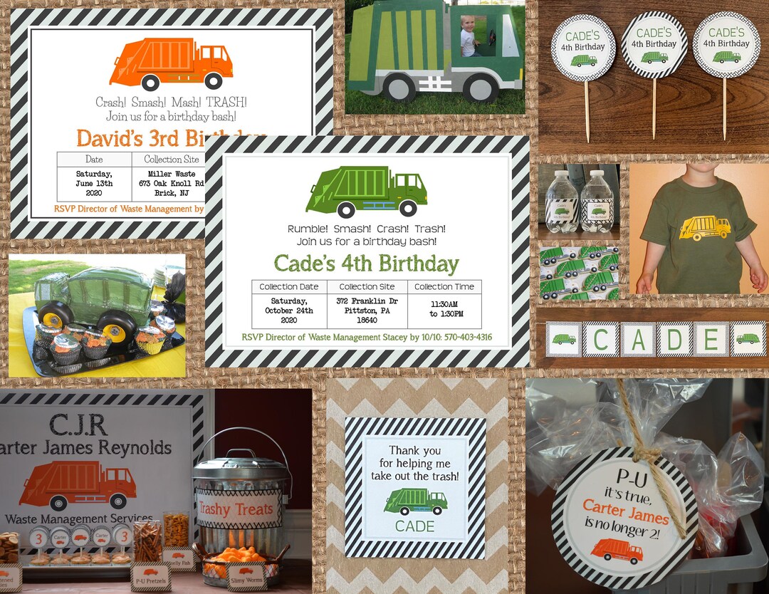 GARBAGE + Recycling TRUCK + Waste Management + I Stink + Trash ...