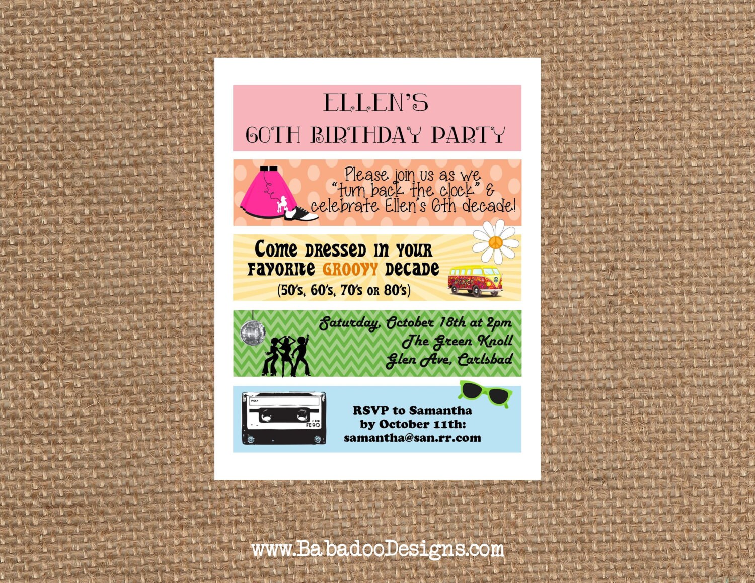 DECADE 50's 60's 70's 80's 90's - Etsy