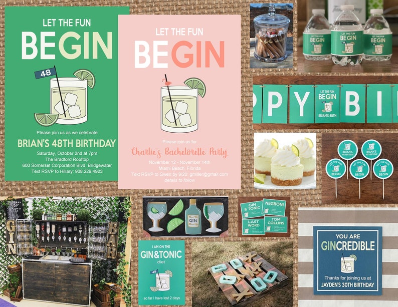 Let the Party Begin + GIN + Drink + Five O'clock Somewhere + Alcohol ...