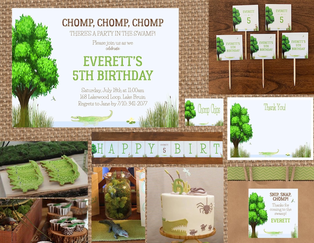 SWAMP + BAYOU + ALLIGATOR // Birthday + Baby Shower + Willow Tree ...