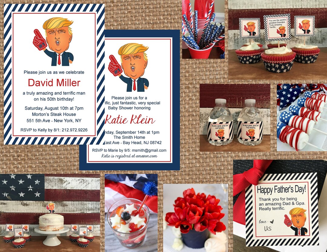 DONALD TRUMP + PRESIDENTIAL // Birthday + Baby + Bridal Shower ...