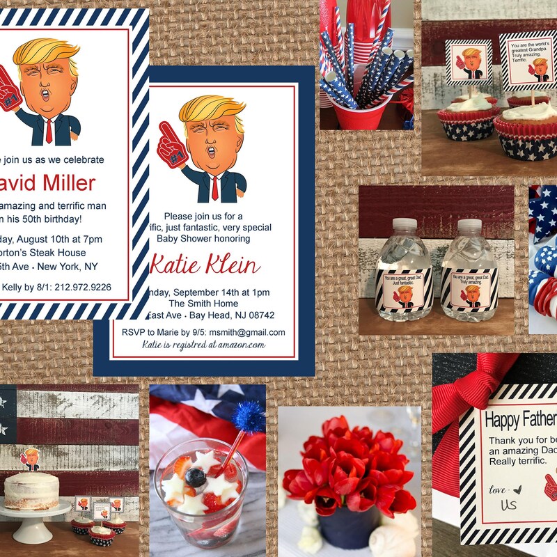 Trump Theme Party - Etsy