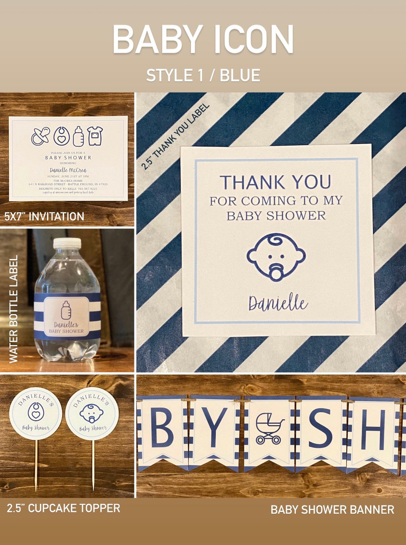 BABY ICON Bottle Bib Pacifier Onesie // Baby Shower - Etsy