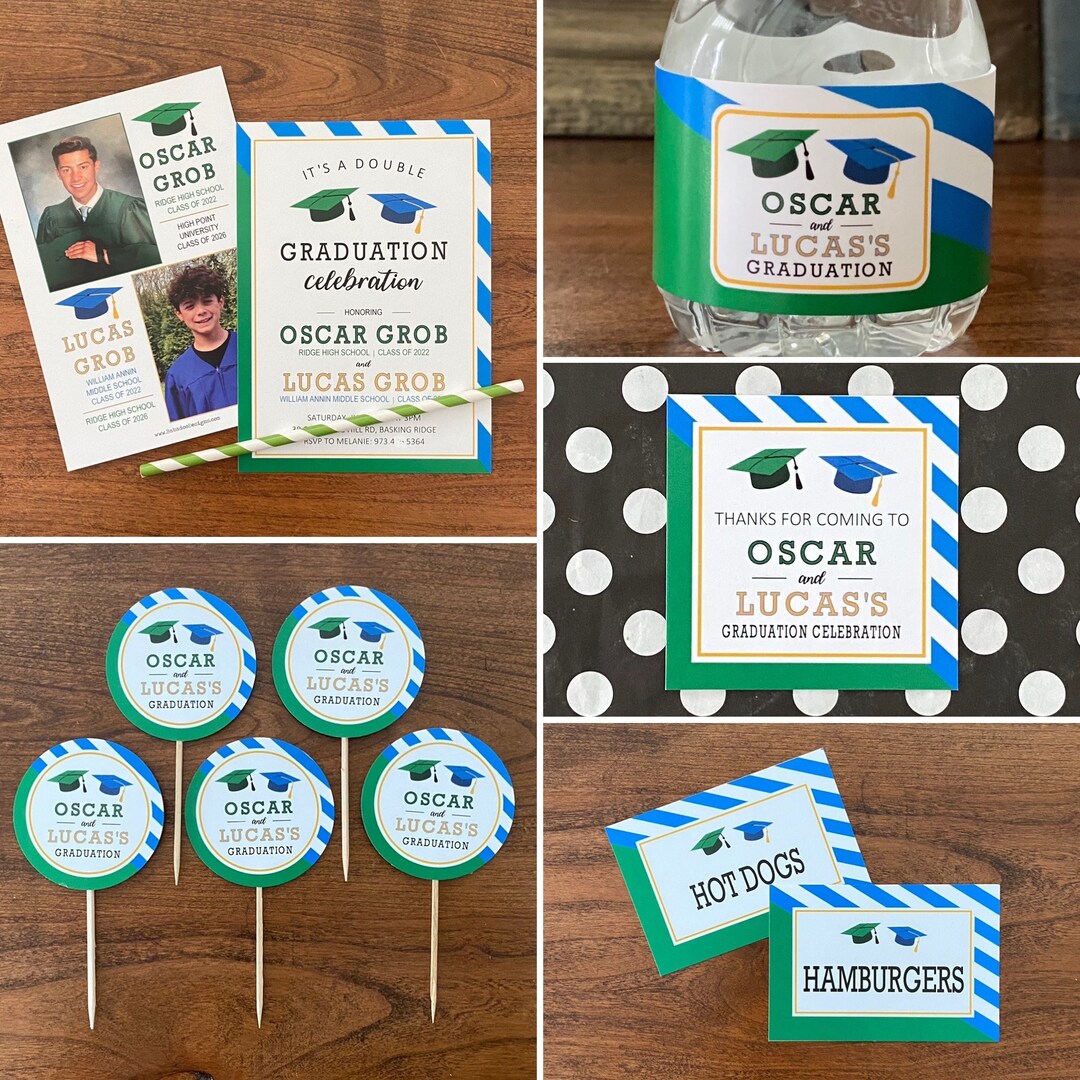 SCHOOL GRADUATION CAPS // Preschool Elementary School Middle School ...