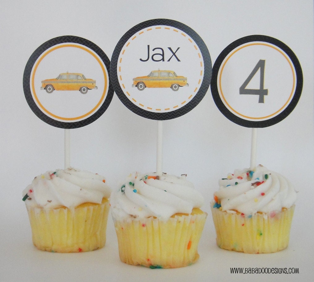 TAXI CAB NYC CiTY // Birthday Baby Bridal Shower | Etsy
